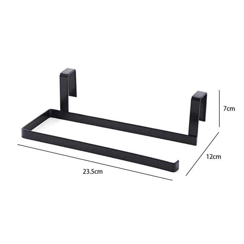 TJLSS Kitchen Free Punch roll Paper Rack Towel Storage Rack Paper Towel Rack Cabinet Hanger Bathroom Rack (Color : D, Size : 23.5cm)
