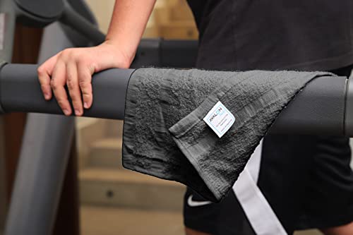 Avalon Towels Cotton Washcloths β (Pack of 24) Size 12x12 Inches Premium Ring Spun Cotton, Super Absorbent Soft Face Towels, Gym Towels, Hotel Spa Quality, Reusable Multipurpose Towels (Grey)