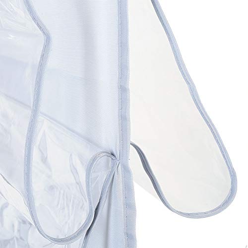 Hanging Handbag Organizer for Closet, Clear Hanging Purse Organizer Storage for Purses and Handbags with 10 Pocket for Bedroom(Light Grey)