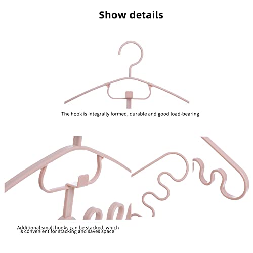 Wave Pattern Stackable Hangers 8 Slots, 5/10pcs Multifunctional Magic Wave Pattern Plastic Hangers, Smart Closet Organizer Hangers Space Saver for Tank Top Bra Hangers in Bulk (5,White)