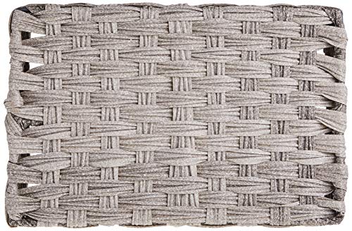 Whitmor Split Rattique 4 Section Tray Gray Wash