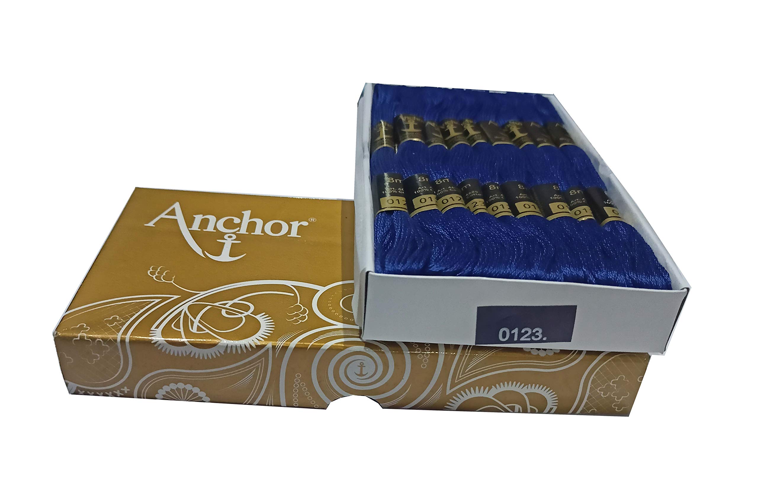 ABN EXPORTS Anchor Cotton Yarn Hand Knitting Lace Crochet Thread Yarn 25 Skeins DN NO. 123