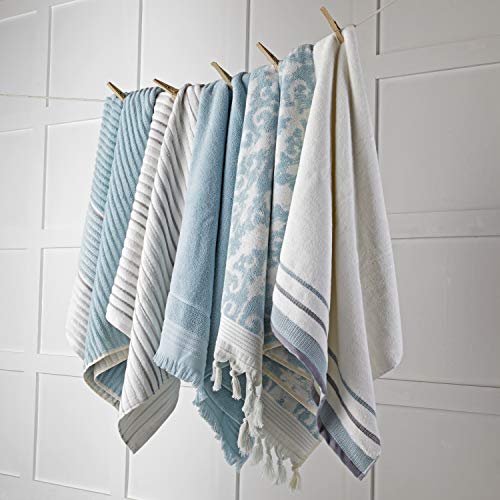 SKL Home by Saturday Knight Ltd. Go Round Bath Towel, White