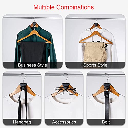 Hanger Hooks Premium Hanger Hooks Cascade Hangers Connector Hooks to Create Up to 5X More Closet Space Easy to Use Slip-Over Design for Pants Hangers, Children's Clothing Hangers, etc,A2-18PCS