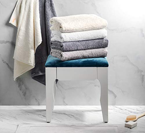 Joluzzy Hand Towel Set, (20 x 30 Inches) 100% Long-Staple Cotton - Extreme Soft / Plush / Thick - High Absorbent - Luxury Hotel Quality - Ivory Hand Towel / Hair Towel - Set of 2