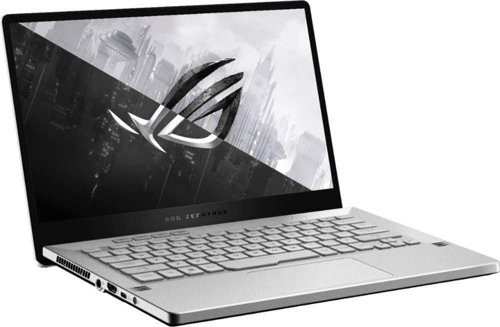 2021 Asus ROG Zephyrus G14 14" FHD 120Hz Premium Gaming Laptop, AMD 8-core Ryzen 9 4900HS, 16GB RAM, 1TB PCIe SSD, NVIDIA GeForce RTX 2060 6GB GDDR6, Backlit Keyboard, Windows 10, Moonlight White