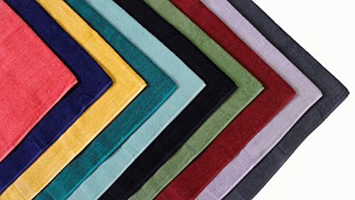 Belizzi Home 8 Piece Towel Set 100% Ring Spun Cotton, 2 Bath Towels 27x54, 2 Hand Towels 16x28 and 4 Washcloths 13x13 - Ultra Soft Highly Absorbent Machine Washable Hotel Spa Quality - Navy Blue