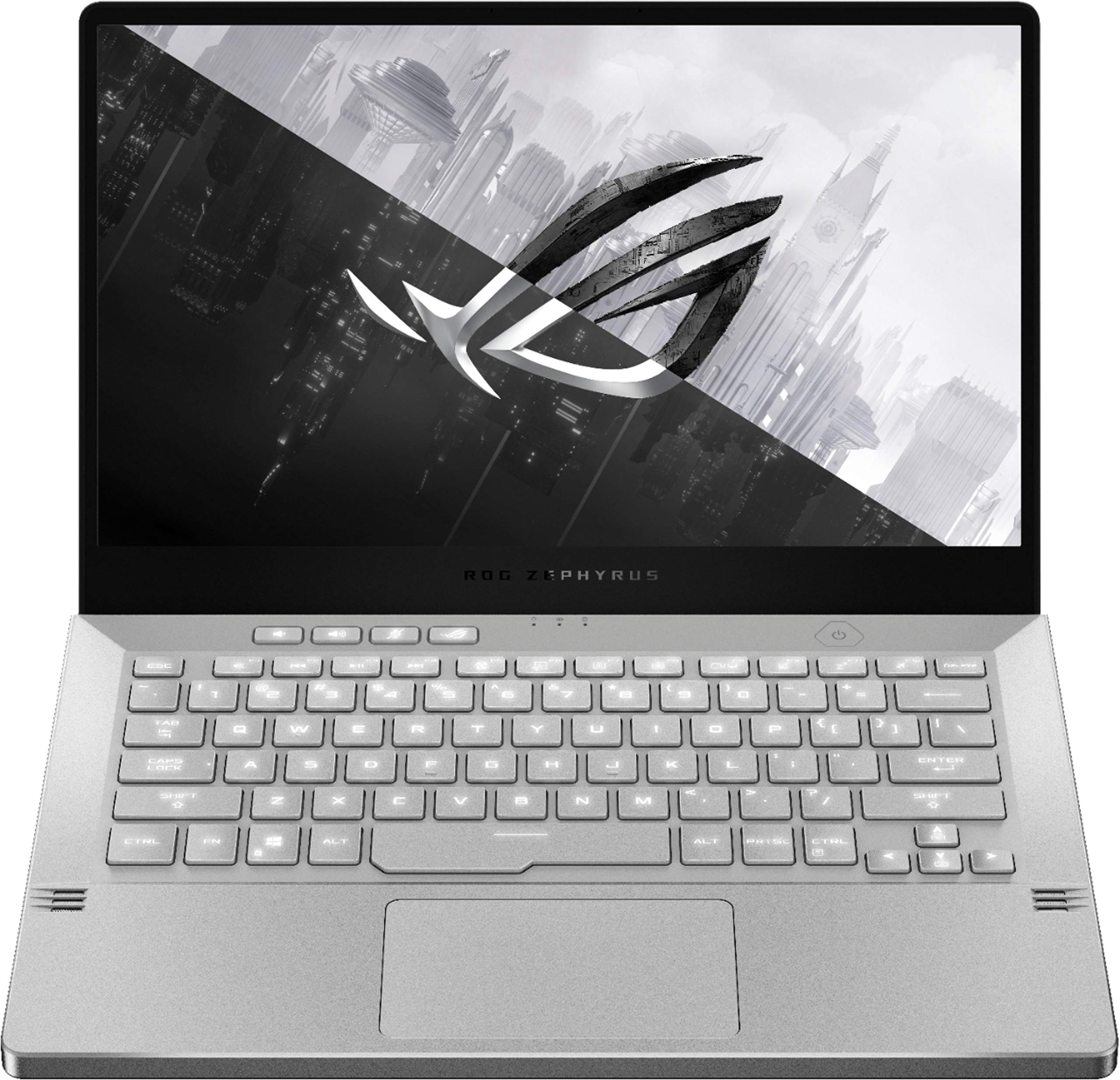 2021 Asus ROG Zephyrus G14 14" FHD 120Hz Premium Gaming Laptop, AMD 8-core Ryzen 9 4900HS, 16GB RAM, 1TB PCIe SSD, NVIDIA GeForce RTX 2060 6GB GDDR6, Backlit Keyboard, Windows 10, Moonlight White