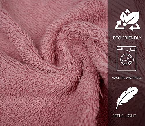 ZUPERIA Classic Towels, Face Washcloths (24 Pack, 12" x 12") 100% Cotton Premium Quality and Ultra Soft Wash Cloth Set for Bathroom and Home | Highly Durable High Absorbency and Stylish
