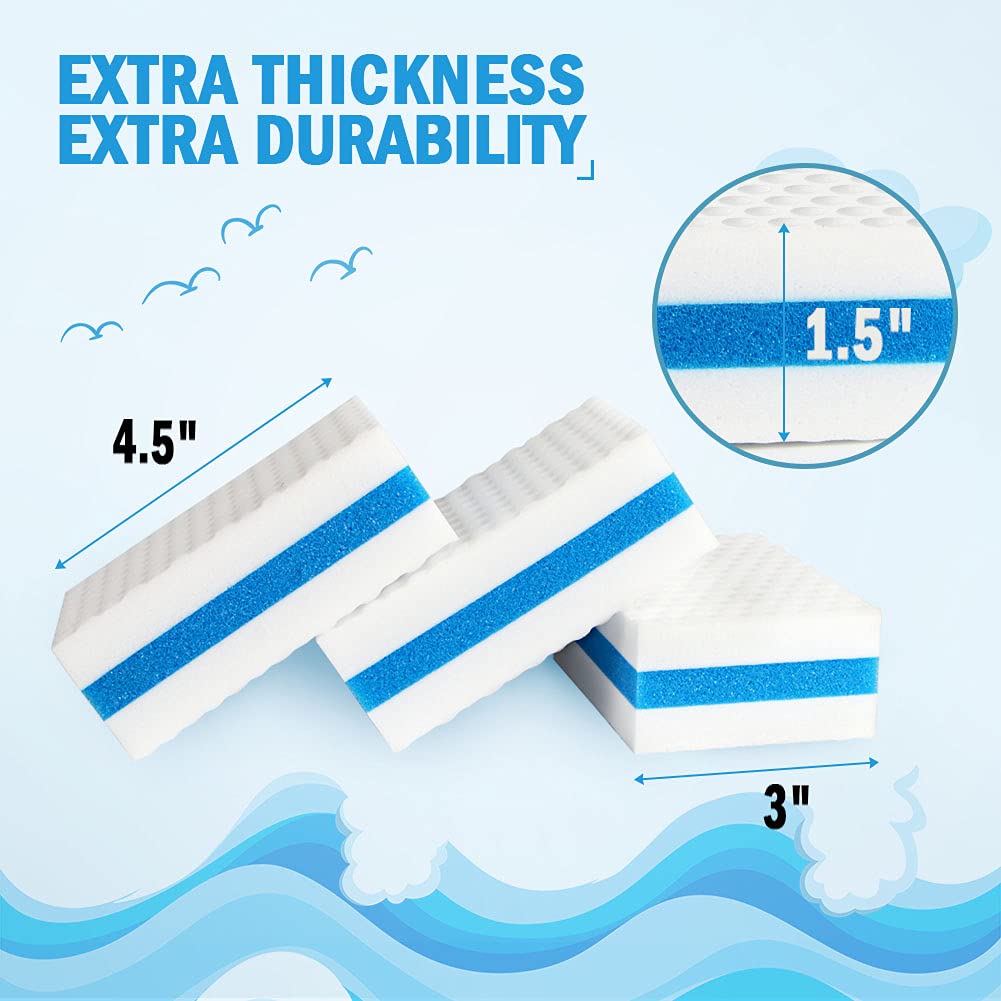 i COVER Boat Scuff Erasers - Magic Boat Sponge for Cleaning Mark Dirt Long-Lasting Marine Boat Cleaner Accessories, 3 Pack