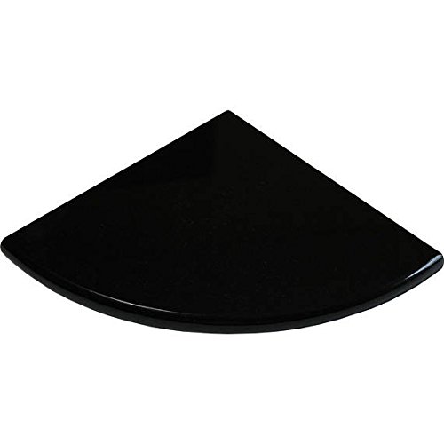 Premium Quality Absolute Black Granite Corner Shelf (Shower Caddy) Both Side Polished 9 Inch Maintenance Free, Stain Resistant (2 - Pack)