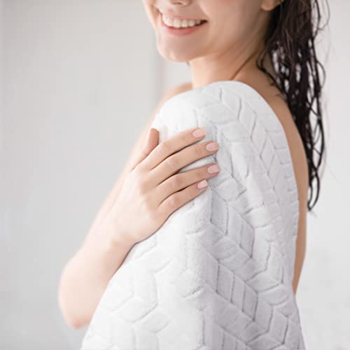 Alusa Home Ultra Soft & Plush 700 GSM Luxury Bath Towels | 100% Zero-Twist, Long-Staple Cotton | Remarkably Absorbent & Extra Large | 6 Piece Towel Set (Pewter Grey)