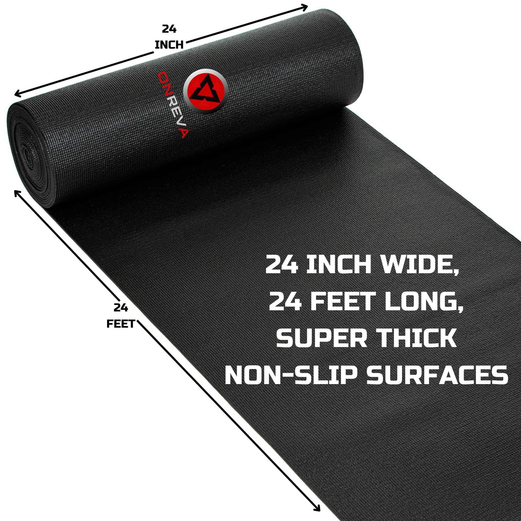 Tool Box Liner 24 inch Wide x 24 ft Large, Thick Heavy Duty Toolbox Drawer Liners, Rolling Tool Chest Liner Foam, Shelf Rubber Mat, Non-Slip Organizer Liner for Cabinet, Workbench