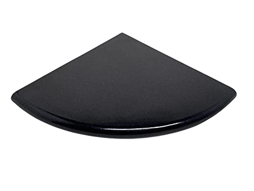 Premium Quality Absolute Black Granite Corner Shelf (Shower Caddy) Both Side Polished 9 Inch Maintenance Free, Stain Resistant (2 - Pack)