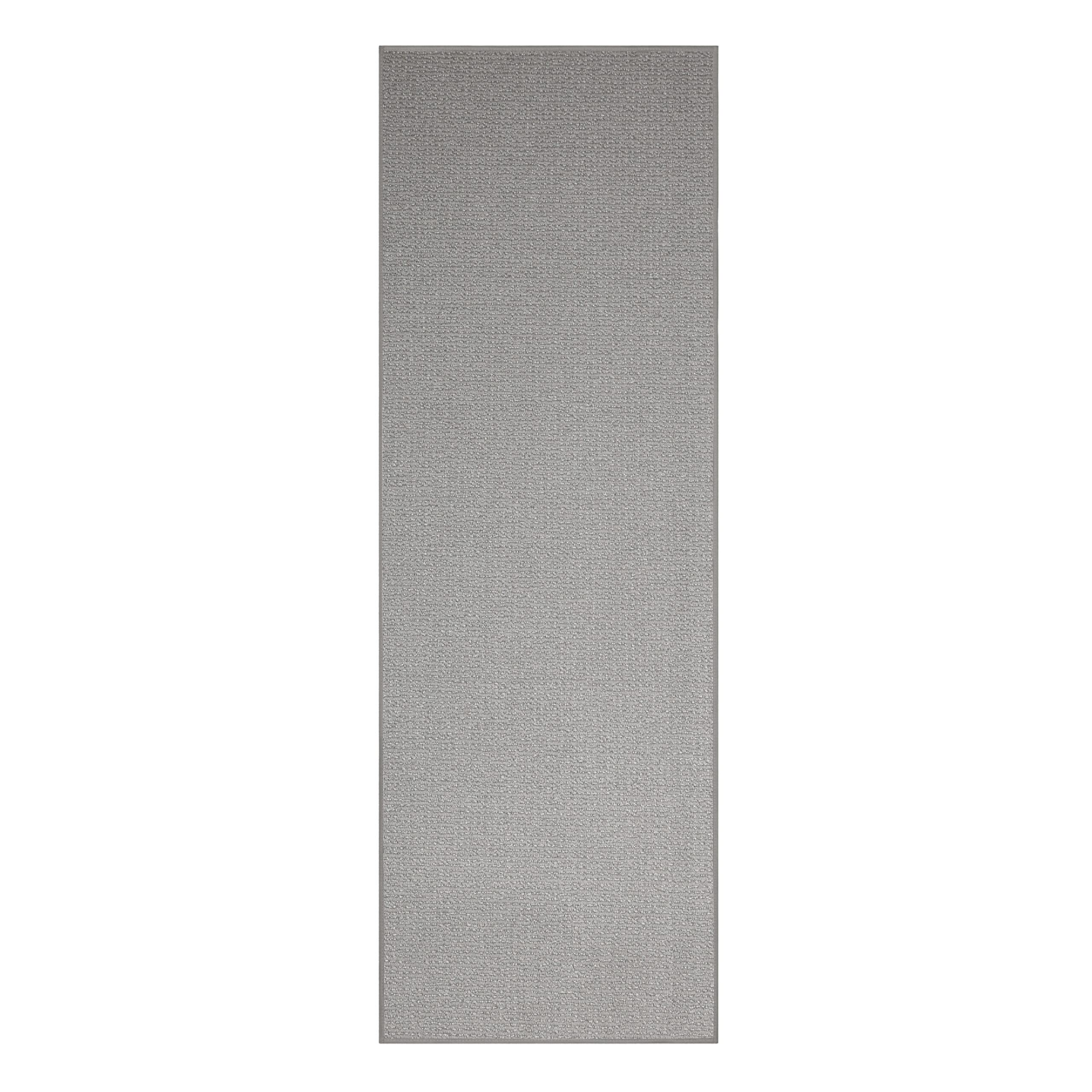 Furnish my Place Abstract Contemporary Striped Pattern Modern Plush Two Tone High Low Pattern Rug Carpet, Hallway Entry Carpet, Contemporary Runner Rug, Made in USA - Iconic Grey, 2' x 12'