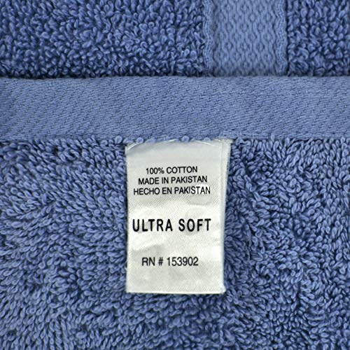 TALVANIA Luxury Bath Towels - 100% Ring Spun Cotton 650 GSM Big Hotel Bath Towel Set of 4 Perfect for Pool Spa, Bathrooms