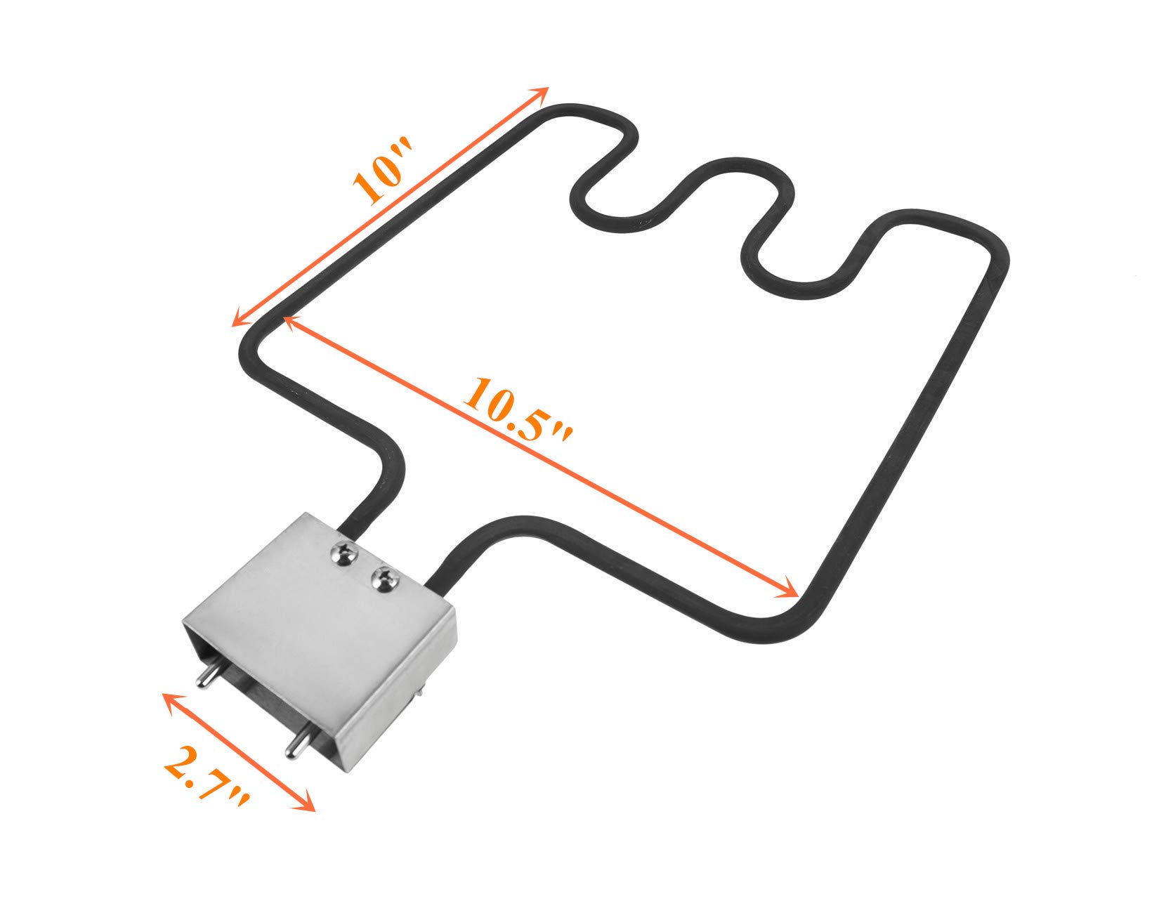 AJinTeby Universal Electric Smoker and Grill Heating Element with Adjustable Thermostat Cord Controller for Masterbuilt Smokers & Turkey Fryers, 1500 Watts Higher Heat