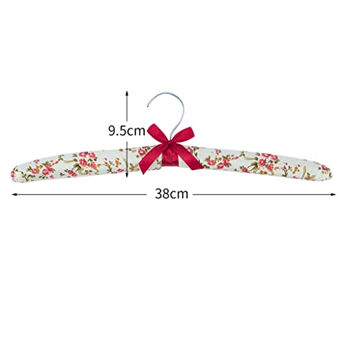 WODMB 20pc Wardrobe Clothes Hanger Satin Cloth Sponge Dresses Hangers Coat Rack Sweaters Clothes Indoor Balcony