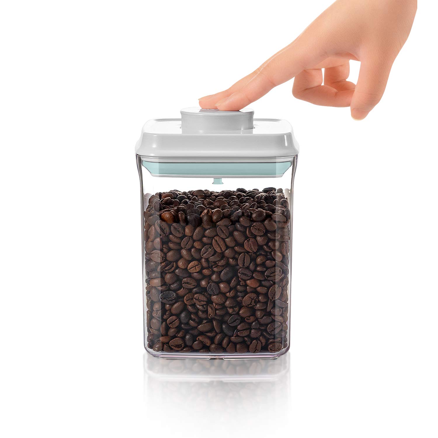 iChewie - BopTop (1pc - 1500ml) Airtight Food Storage Container – Mechanical Silicone Seal Canister - BPA-Free - 1.5Qt