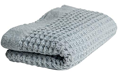 Nutrl Home by Ravel Waffle Weave Hand Towel - 100% Supima Cotton (Blue, 30 x 20 Inch) Premium Luxury Hand Finger Towels