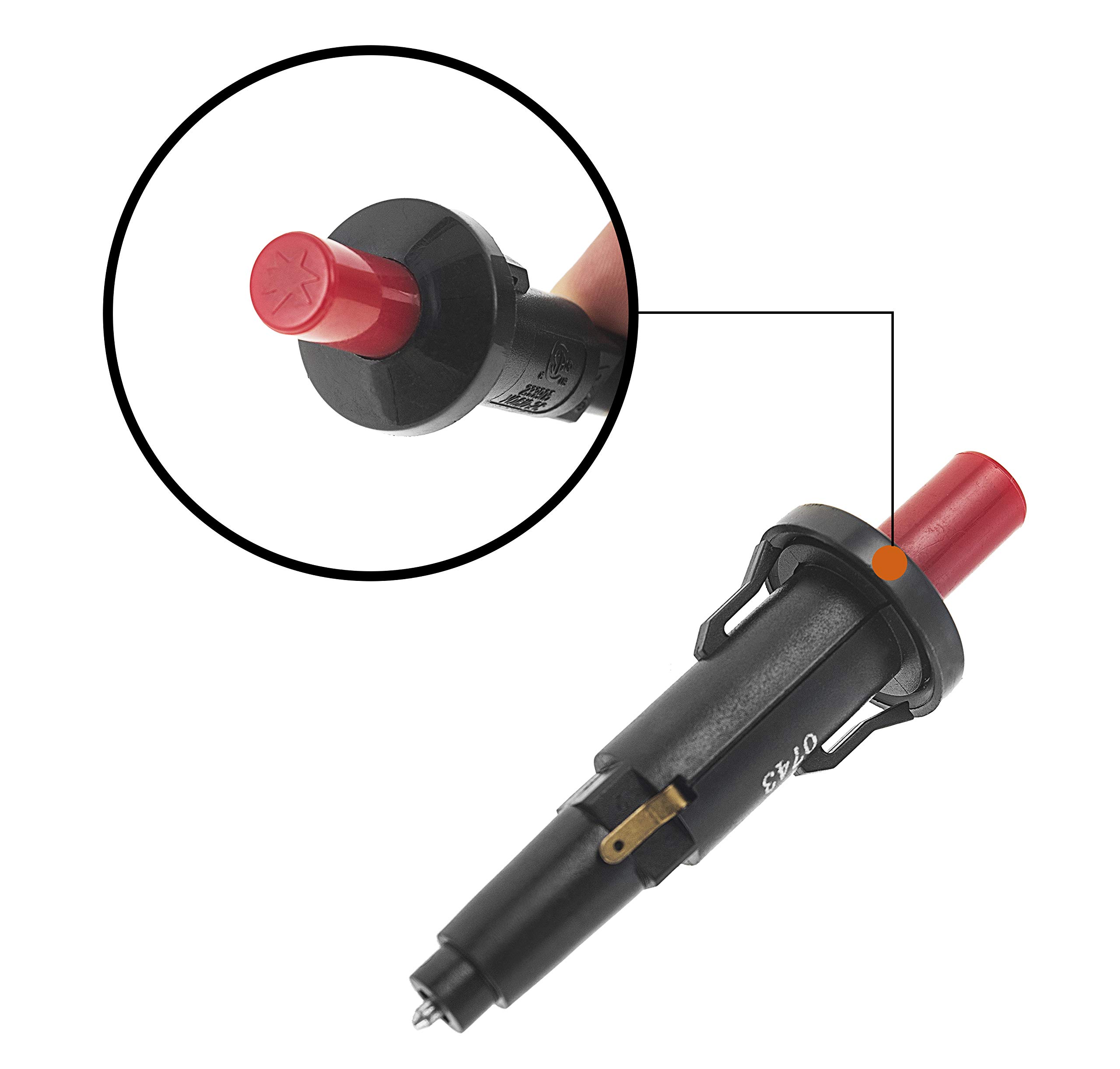 80462 Gas Grill Replacement Ignitor Kit for Weber Q100 Q200 Gas Grills, Push Button Ignitor fire Starter