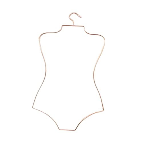 Baoblaze 2pcs Metal Wire Body Shape Swimsuit Hanger Boys Wardrobe Organizer Unisex Beachwear Rack Clothes Hanger for Home Closet Cloakroom
