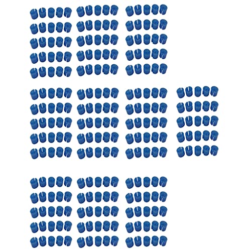 Milageto 300pcs Colored Hanger Sizer Garment Markers- Blank - DIY Size Marker Tags, Dark Blue