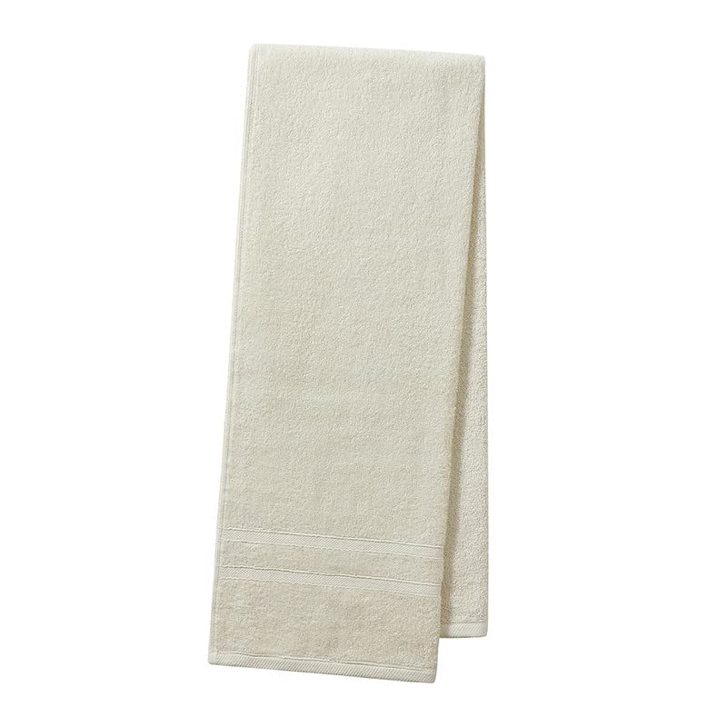 Clorox Bleach Friendly, Quick Dry, 100% Cotton Hand Towels (16" L x 26" W), Highly Absorbent, Light Weight, Easy to Wash (2 Pack, Ivory)…