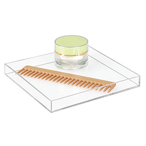 iDesign Clarity BPA-Free Plastic Customizable 4-Piece Organizer, 6.5" x 6.5" x 4.53"