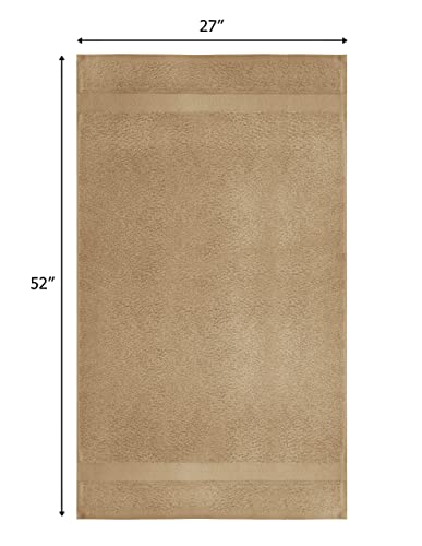 COTTON CRAFT Simplicity Bath Towels Set -7 Pack- 27x52-100% Cotton Bath Towel - Lightweight Absorbent Soft Easy Care Quick Dry Everyday Luxury Hotel Spa Gym Shower Beach Pool Camp Travel Dorm - Linen