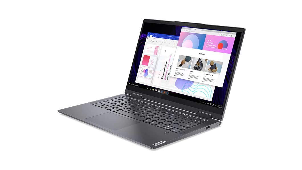 Lenovo Yoga 7i 14" FHD IPS 300nits Touchscreen Laptop, Intel Core i5-1135G7, 8GB DDR4-3200, 512GB NVMe SSD, Webcam, Backlit-KB, Fingerprint Reader, WiFi 6, Bluetooth 5, Windows 10, TWE 64GB SD Card