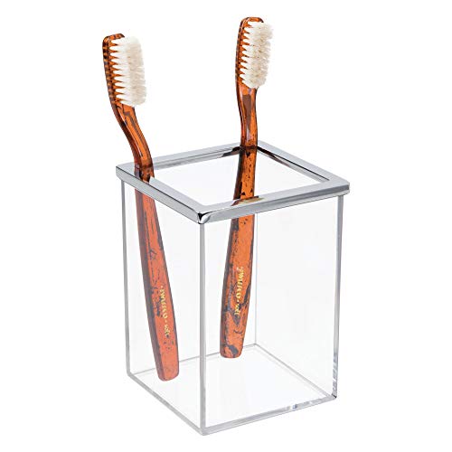 iDesign Clarity BPA-Free Plastic Customizable 4-Piece Organizer, 6.5" x 6.5" x 4.53"