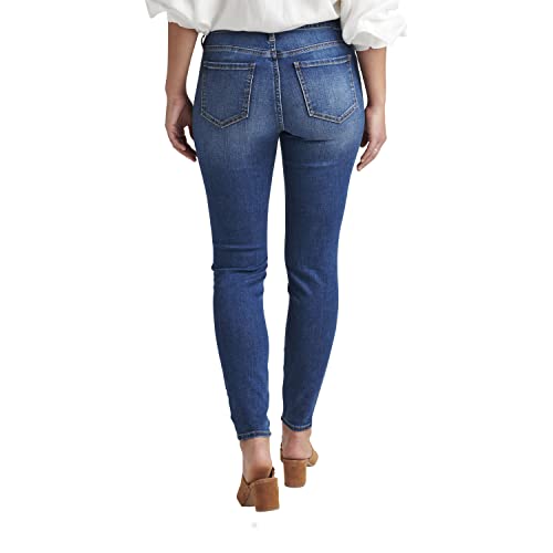 JAG Jeans Women's Cecilia Mid Rise Skinny Jeans, Thorne Blue EDB316, 0