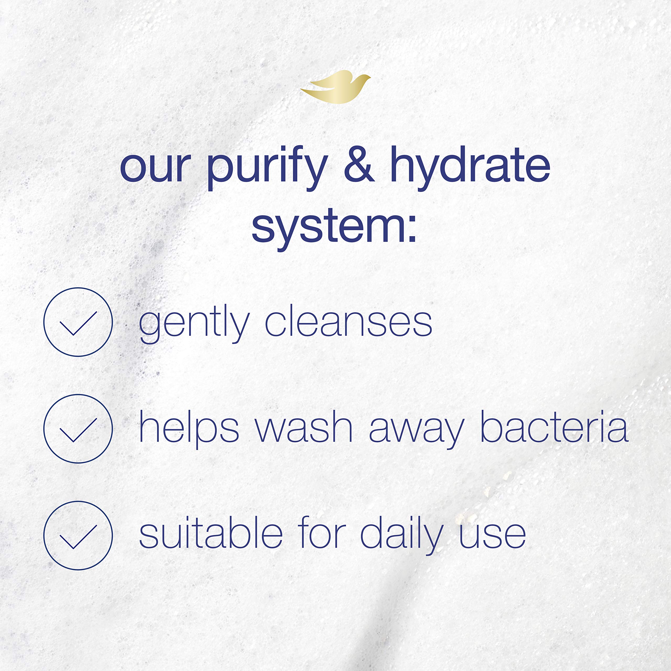 Dove Care & Protect Shampoo for Dry Hair Purify & Hydrate Hair for Dryness Protection 12 oz