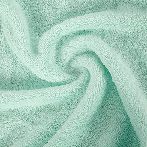 Comfort Realm Ultra Soft Towel Set, Combed Cotton 600 GSM 100 Percent Cotton (Mint, 2 Bath Sheet)