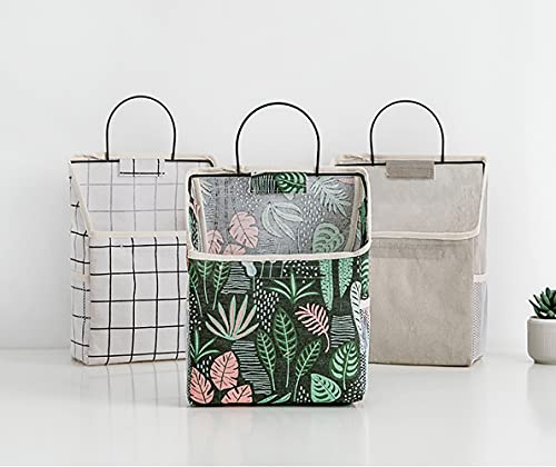 DRON TOOON Fabric Wall Hanging Storage Caddy Bag Over the Door Pouch Organizer for Bedroom Bathroom Kitchen