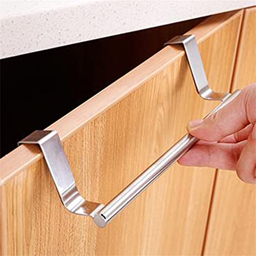 Stainless Steel Towel Rack Bathroom Towel Holder Stand Kitchen Cabinet Door Hanging Organizer Shelf Wall Mounted Towels Bar (1pcs)
