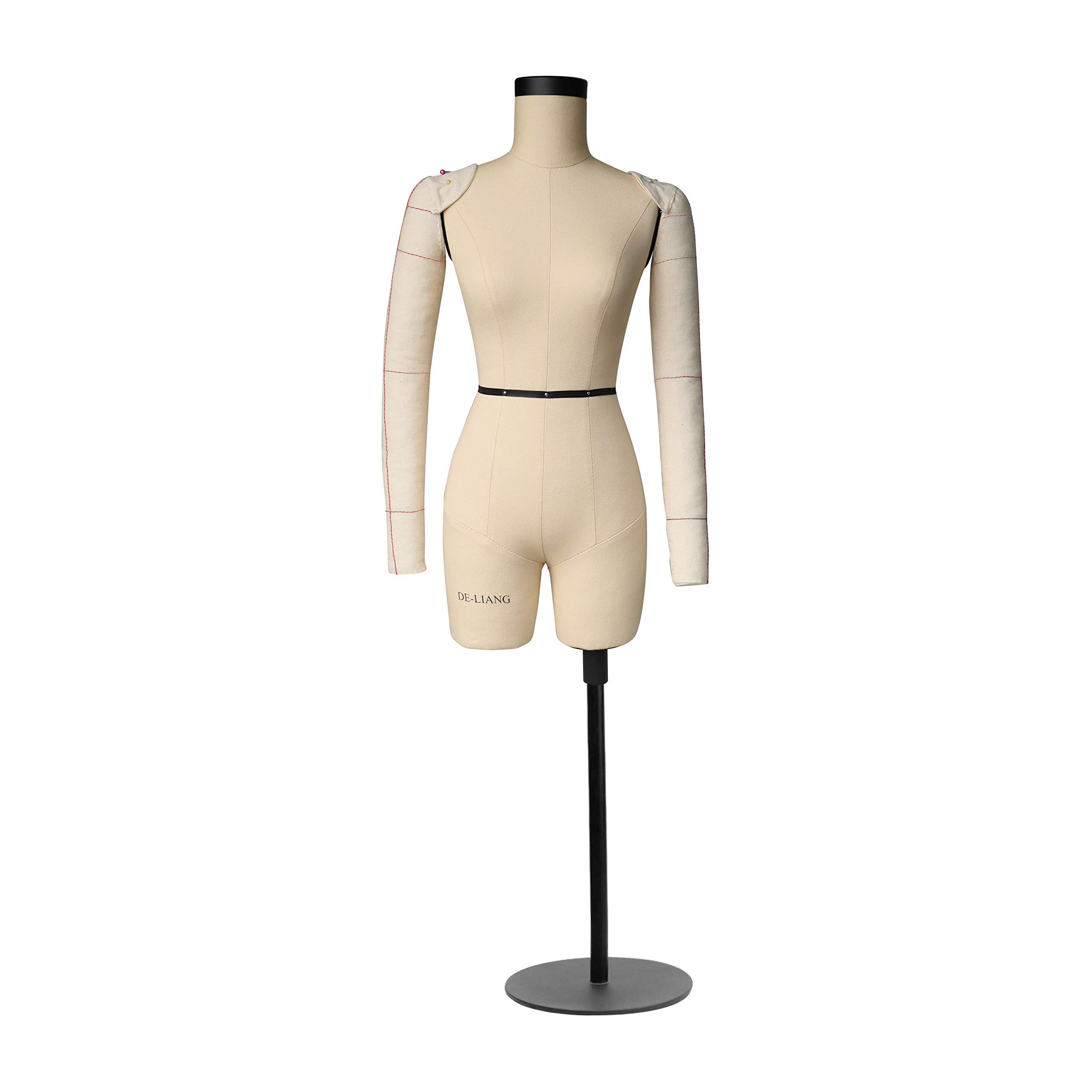 DE-LIANG Half Scale Dress Form 1/2 Soft arms for Sewing, Female Dress Form 1:2 Cotton Fabric Fully pinnable (NOT Adult Size 30cm ) Sewing arm Long Sleeve Draping Mannequin Hand, 1 Pair