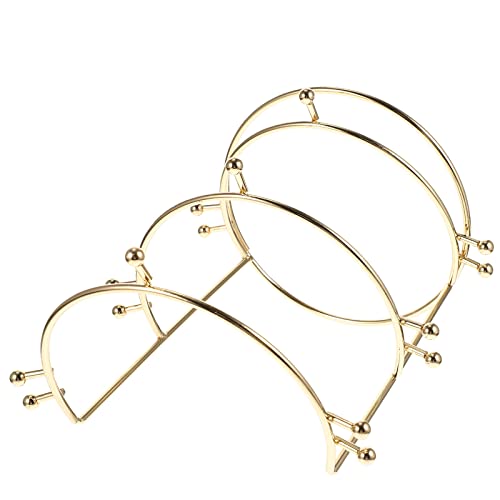 LUOZZY Three-Tier Bride Headband Storage and Display Stand Crown Storage Rack Home Supplies