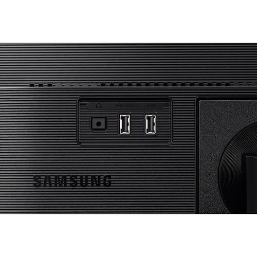 SAMSUNG FT45 Series 24-Inch FHD 1080p Computer Monitor, 75Hz, IPS Panel, HDMI, DisplayPort, USB Hub, Height Adjustable Stand, 3 Yr WRNTY (LF24T454FQNXGO),Black