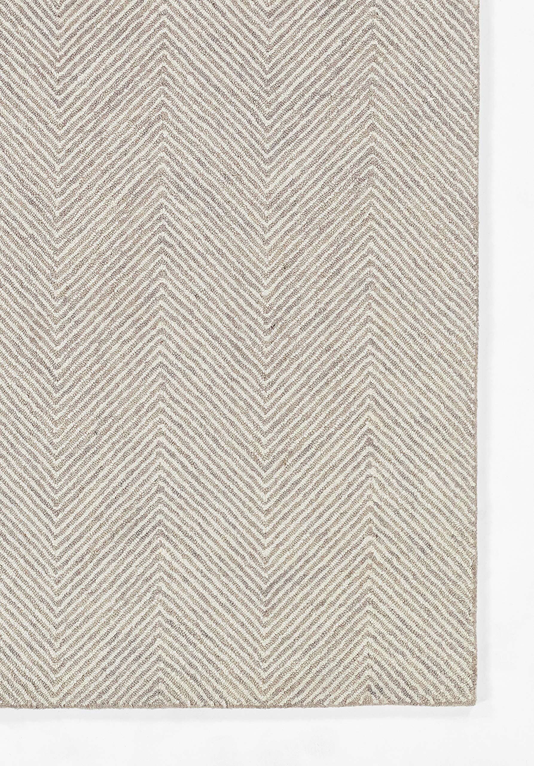 Momeni Charles Wool Hand Tufted Contemporary Indoor Area Rug, Taupe, 8' X 10'