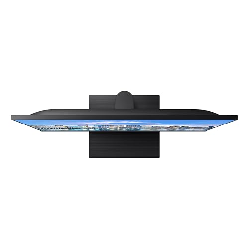 SAMSUNG FT45 Series 24-Inch FHD 1080p Computer Monitor, 75Hz, IPS Panel, HDMI, DisplayPort, USB Hub, Height Adjustable Stand, 3 Yr WRNTY (LF24T454FQNXGO),Black