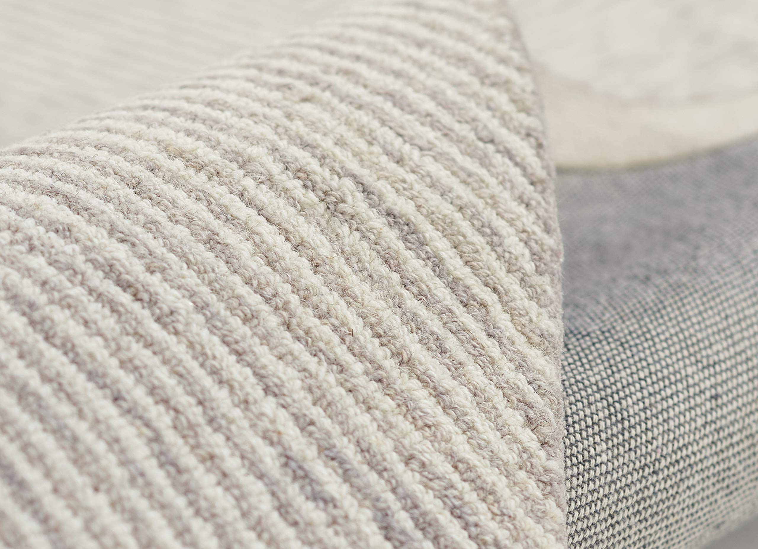 Momeni Charles Wool Hand Tufted Contemporary Indoor Area Rug, Taupe, 8' X 10'