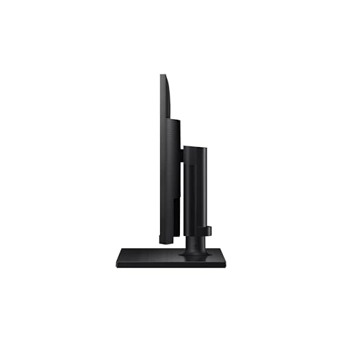 SAMSUNG FT45 Series 24-Inch FHD 1080p Computer Monitor, 75Hz, IPS Panel, HDMI, DisplayPort, USB Hub, Height Adjustable Stand, 3 Yr WRNTY (LF24T454FQNXGO),Black