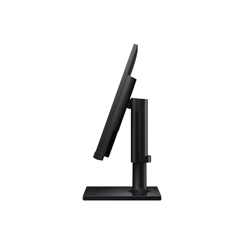 SAMSUNG FT45 Series 24-Inch FHD 1080p Computer Monitor, 75Hz, IPS Panel, HDMI, DisplayPort, USB Hub, Height Adjustable Stand, 3 Yr WRNTY (LF24T454FQNXGO),Black