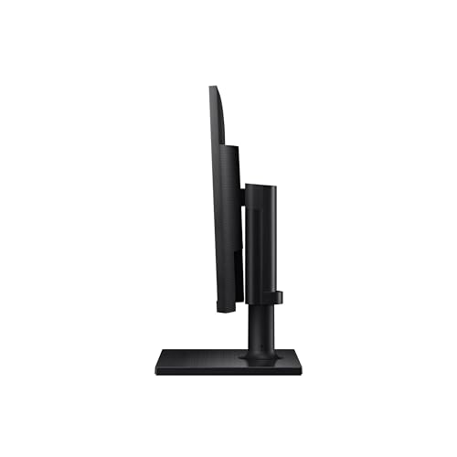 SAMSUNG FT45 Series 24-Inch FHD 1080p Computer Monitor, 75Hz, IPS Panel, HDMI, DisplayPort, USB Hub, Height Adjustable Stand, 3 Yr WRNTY (LF24T454FQNXGO),Black