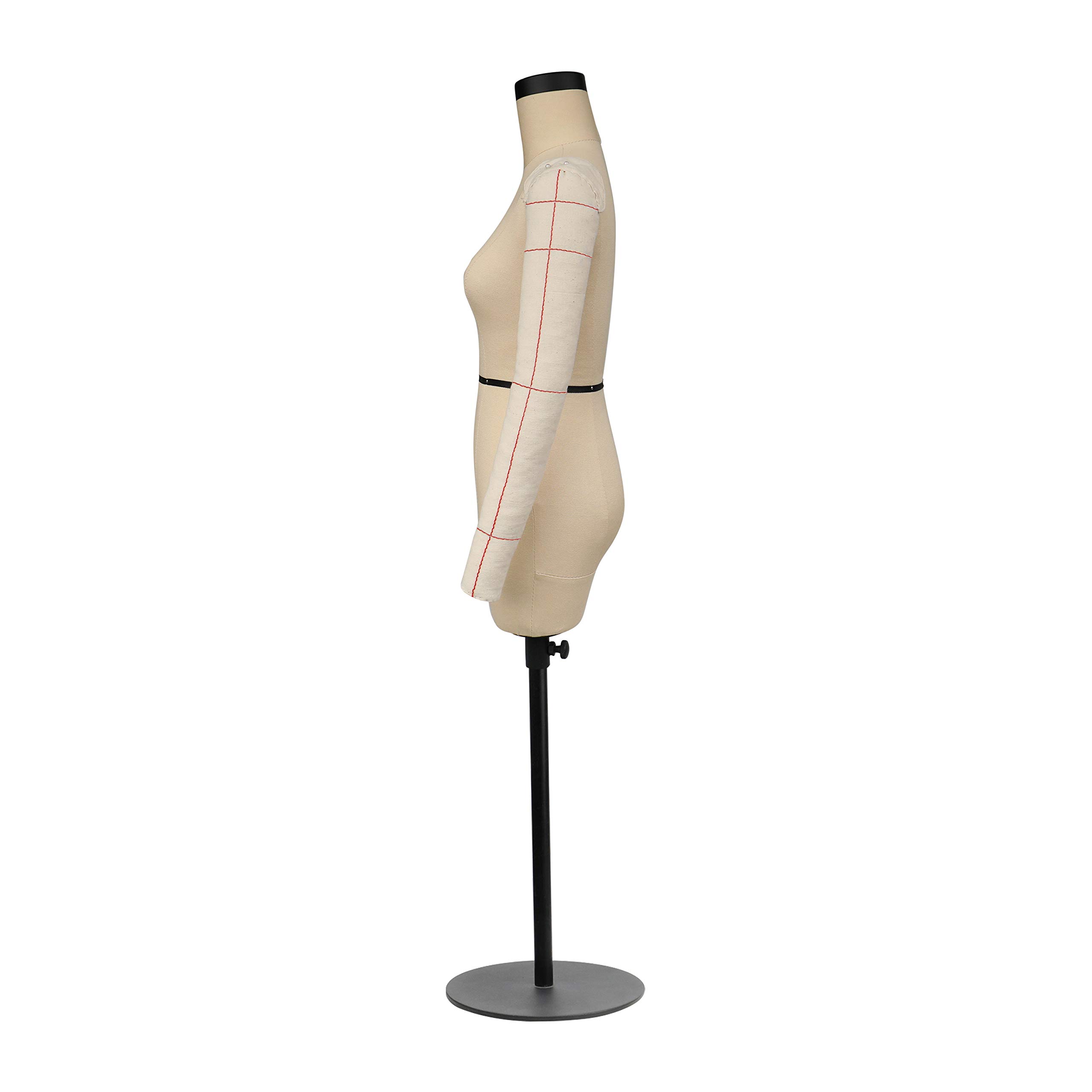 DE-LIANG Half Scale Dress Form 1/2 Soft arms for Sewing, Female Dress Form 1:2 Cotton Fabric Fully pinnable (NOT Adult Size 30cm ) Sewing arm Long Sleeve Draping Mannequin Hand, 1 Pair