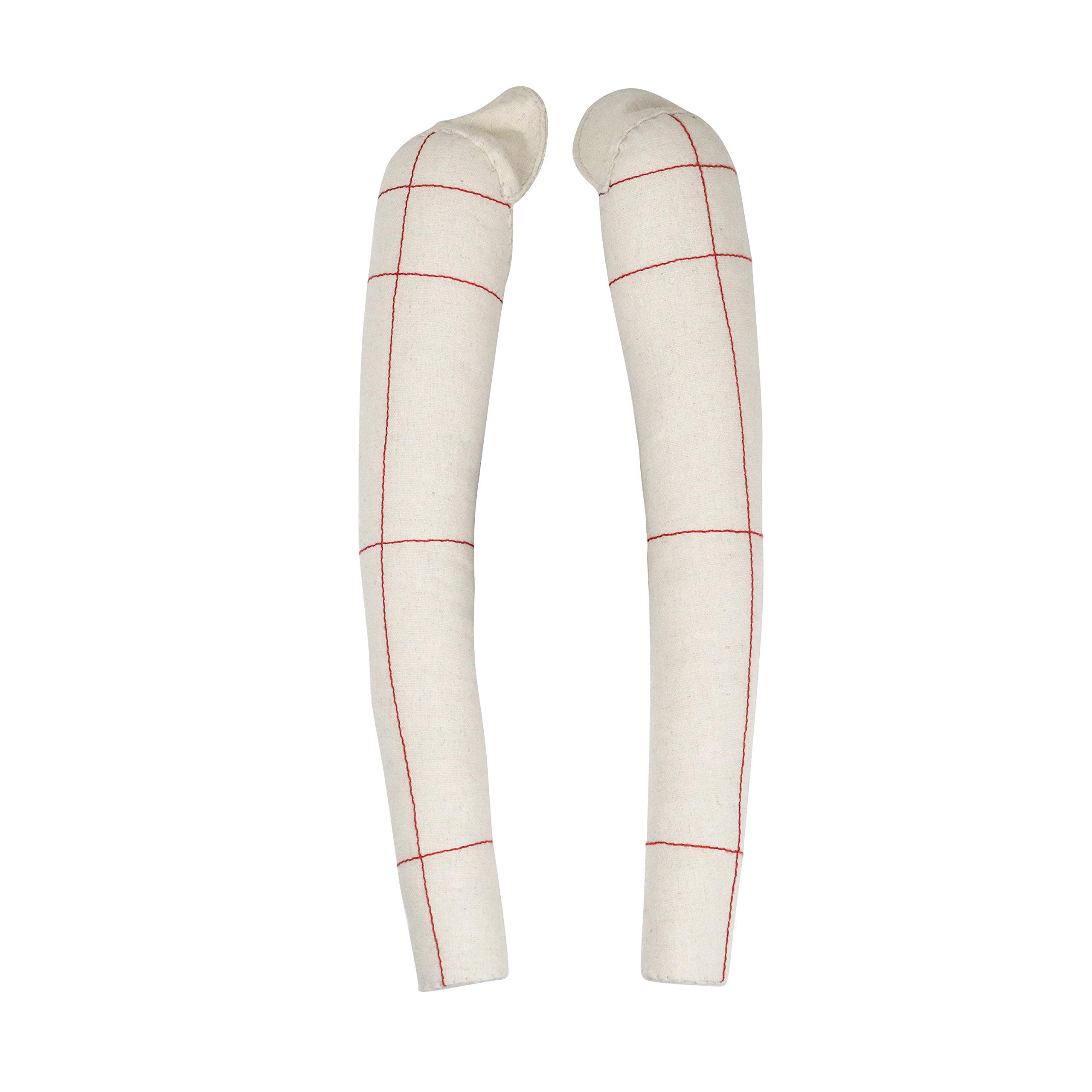 DE-LIANG Half Scale Dress Form 1/2 Soft arms for Sewing, Female Dress Form 1:2 Cotton Fabric Fully pinnable (NOT Adult Size 30cm ) Sewing arm Long Sleeve Draping Mannequin Hand, 1 Pair