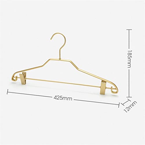 n/a 5pcs Trouser Hangers Clothes Hanger Matte Aluminum Alloy Traceless Dress Pants Towel Hanger Wardrobe (Color : 2)