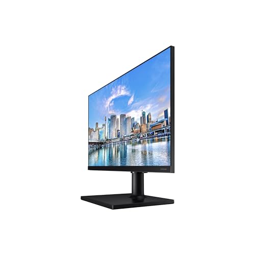 SAMSUNG FT45 Series 24-Inch FHD 1080p Computer Monitor, 75Hz, IPS Panel, HDMI, DisplayPort, USB Hub, Height Adjustable Stand, 3 Yr WRNTY (LF24T454FQNXGO),Black
